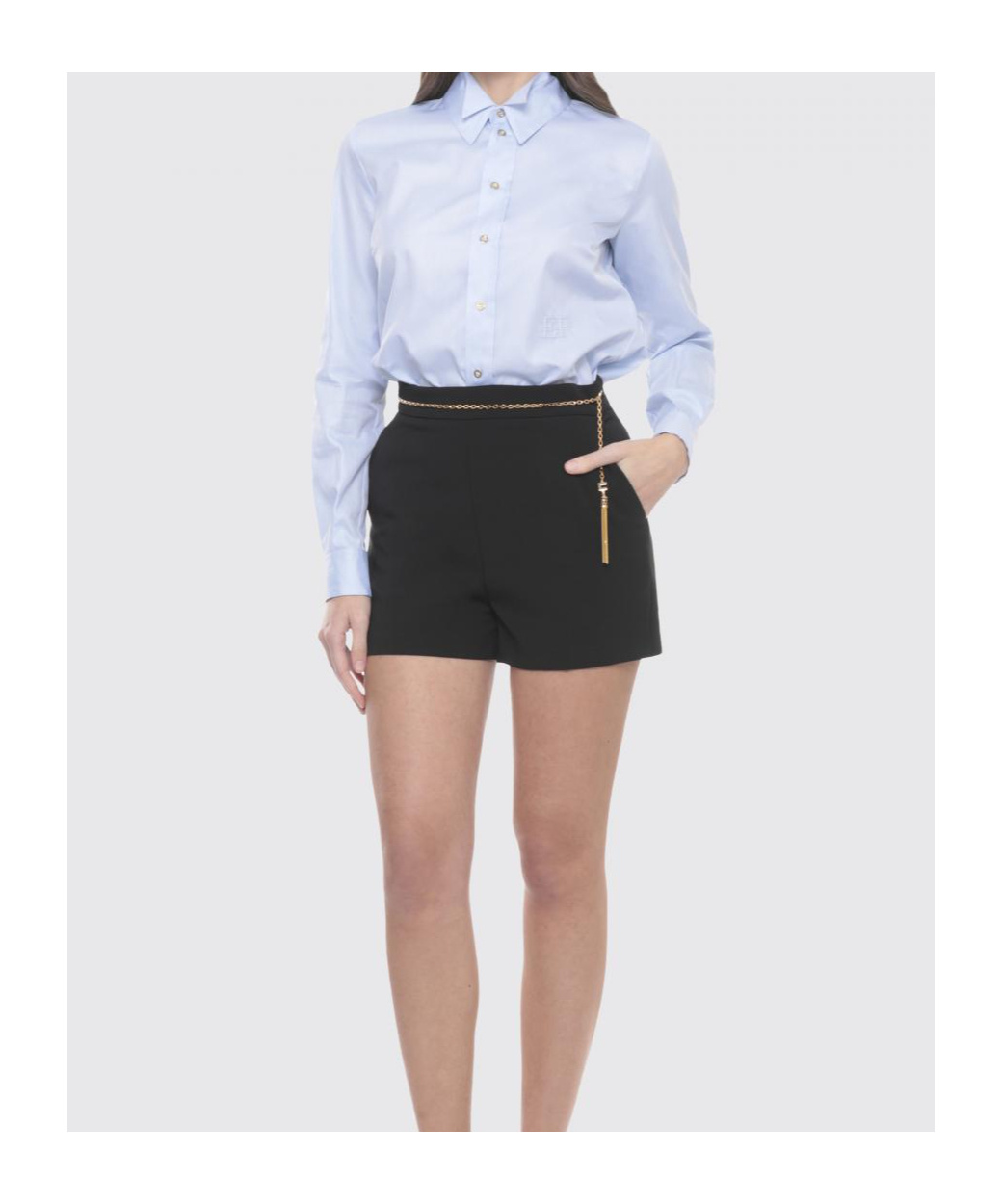 ELISABETTA FRANCHI Elisabetta Franchi Embroidered Logo Shirt